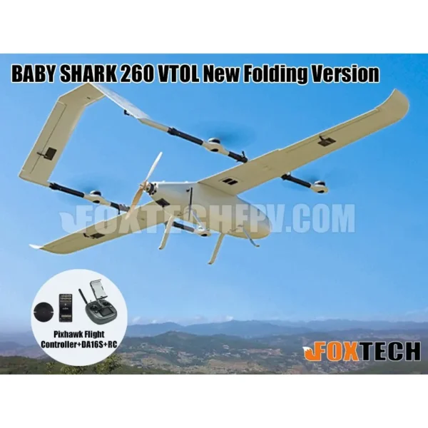 Jual BABY SHARK 260 VTOL New Folding Version Pixhawk Cube Orange/DA16S ...
